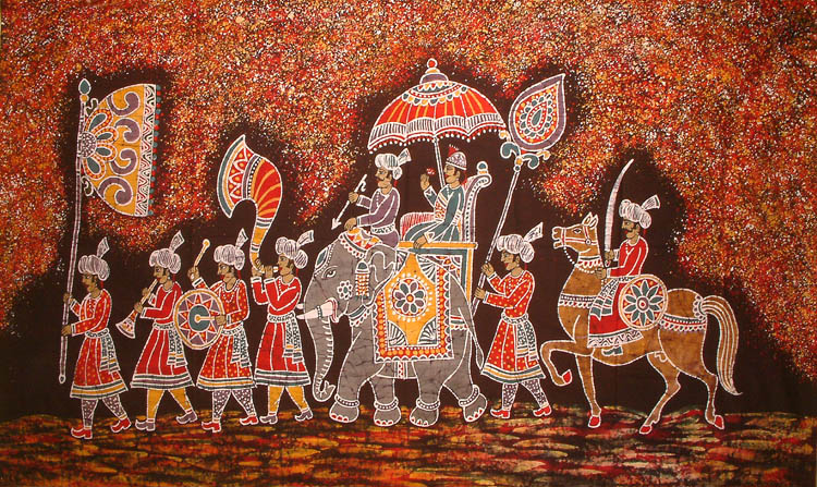Mughal Procession | Exotic India Art