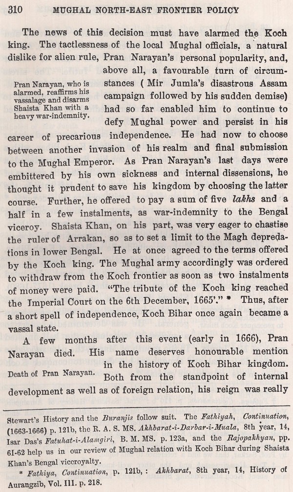 A History of Mughal North-East Frontier Policy (An Old and Rare Book ...