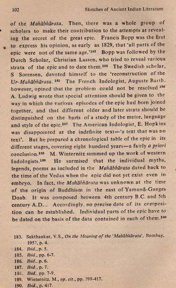 Sketches of Ancient Indian Literature (An Old and Rare Book) | Exotic ...