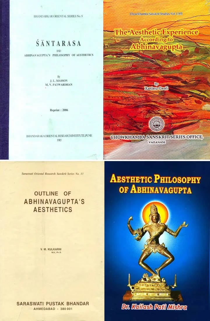 Aesthetics of Abhinavagupta (Set of 4 Books) | Exotic India Art