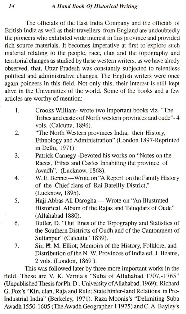 A Hand Book of Historical Writing | Exotic India Art