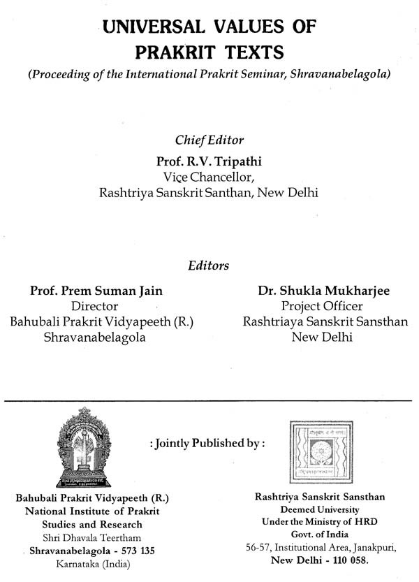 Universal Values of Prakrit Texts | Exotic India Art