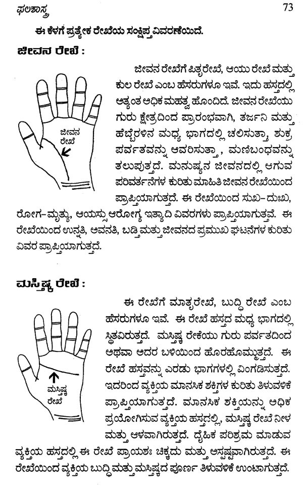 ಹಸ್ತಸಾಮುದ್ರಿಕ ಫಲಶಾಸ್ತ್ರ- Hasta Samudrika Phala Shastra (Kannada) | Exotic India Art