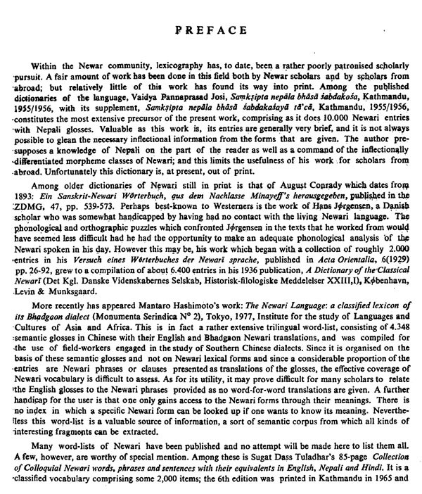 Newari Language Dictionary