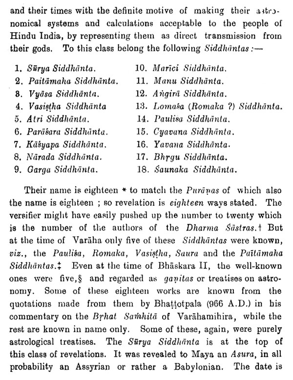 The Surya Siddhanta: A Text-book of Hindu Astronomy | Exotic India Art