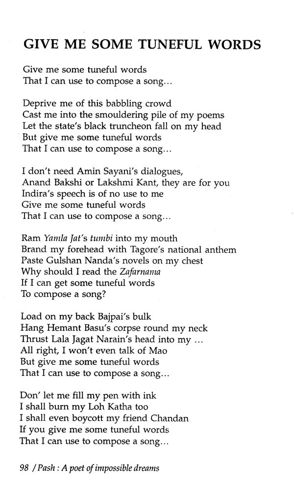 Pash: A Poet of Impossible Dreams | Exotic India Art