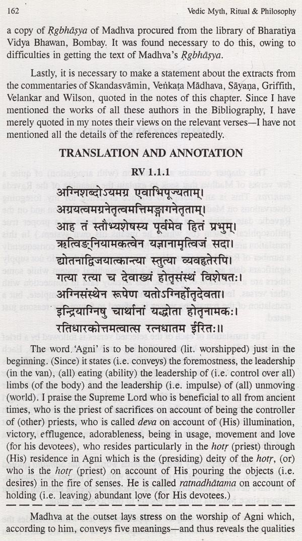 Vedic Myth, Ritual and Philosophy : A Study of Dvaita Interpretation of ...
