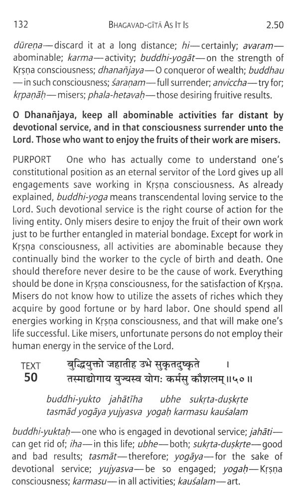 Bhagavad-Gita: As It Is (With the Original Sanskrit Text, Roman ...