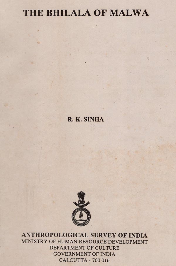 The Bhilala of Malwa (An Old and Rare Book) | Exotic India Art