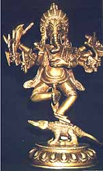Eight Armed Dancing Ganesha | Exotic India Art