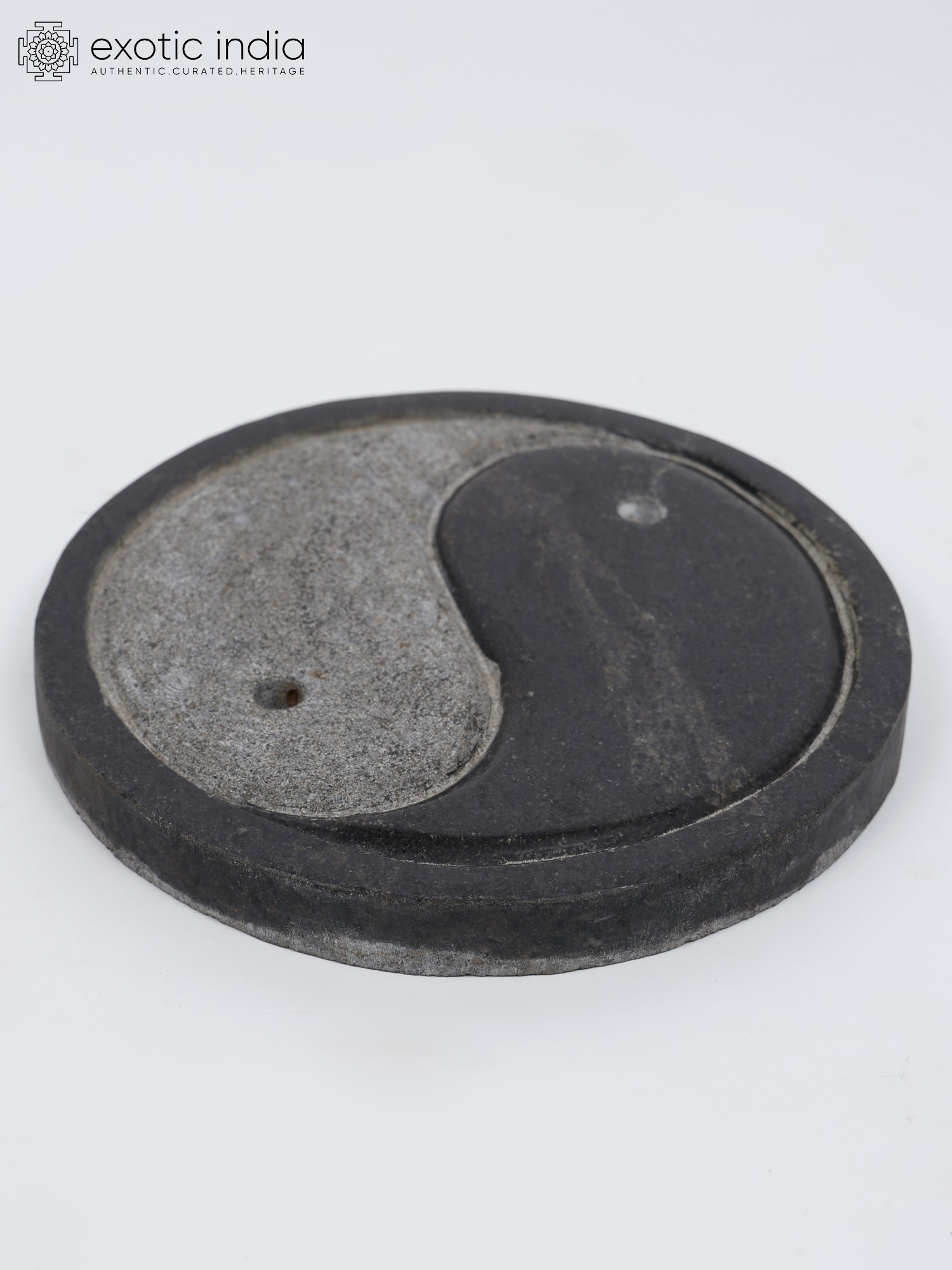 12" Yin Yang | Marble | Exotic India Art