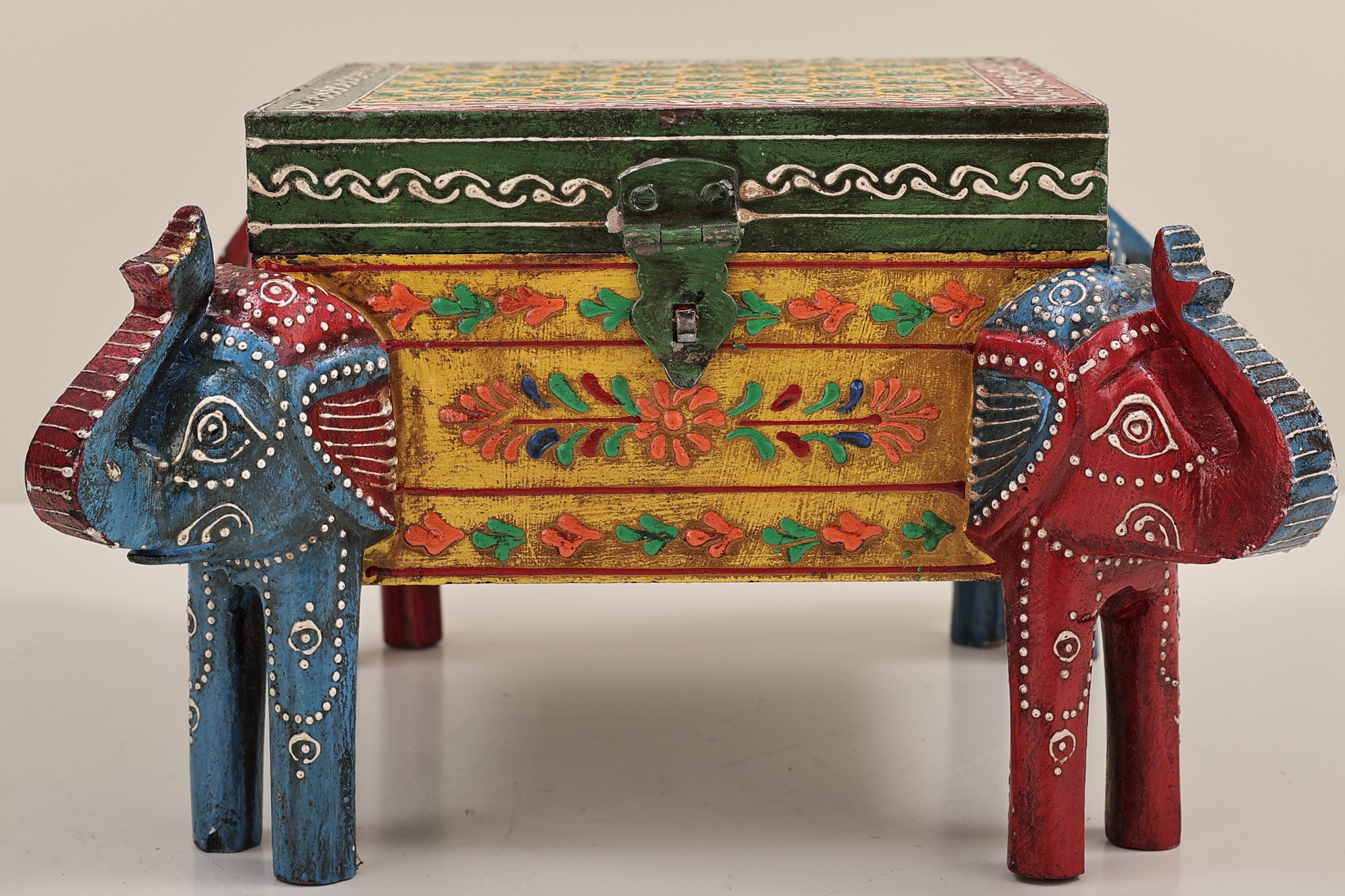 10" Hand Painted Decorated Boxes | Handmade Mango Wood Box | Made in ...