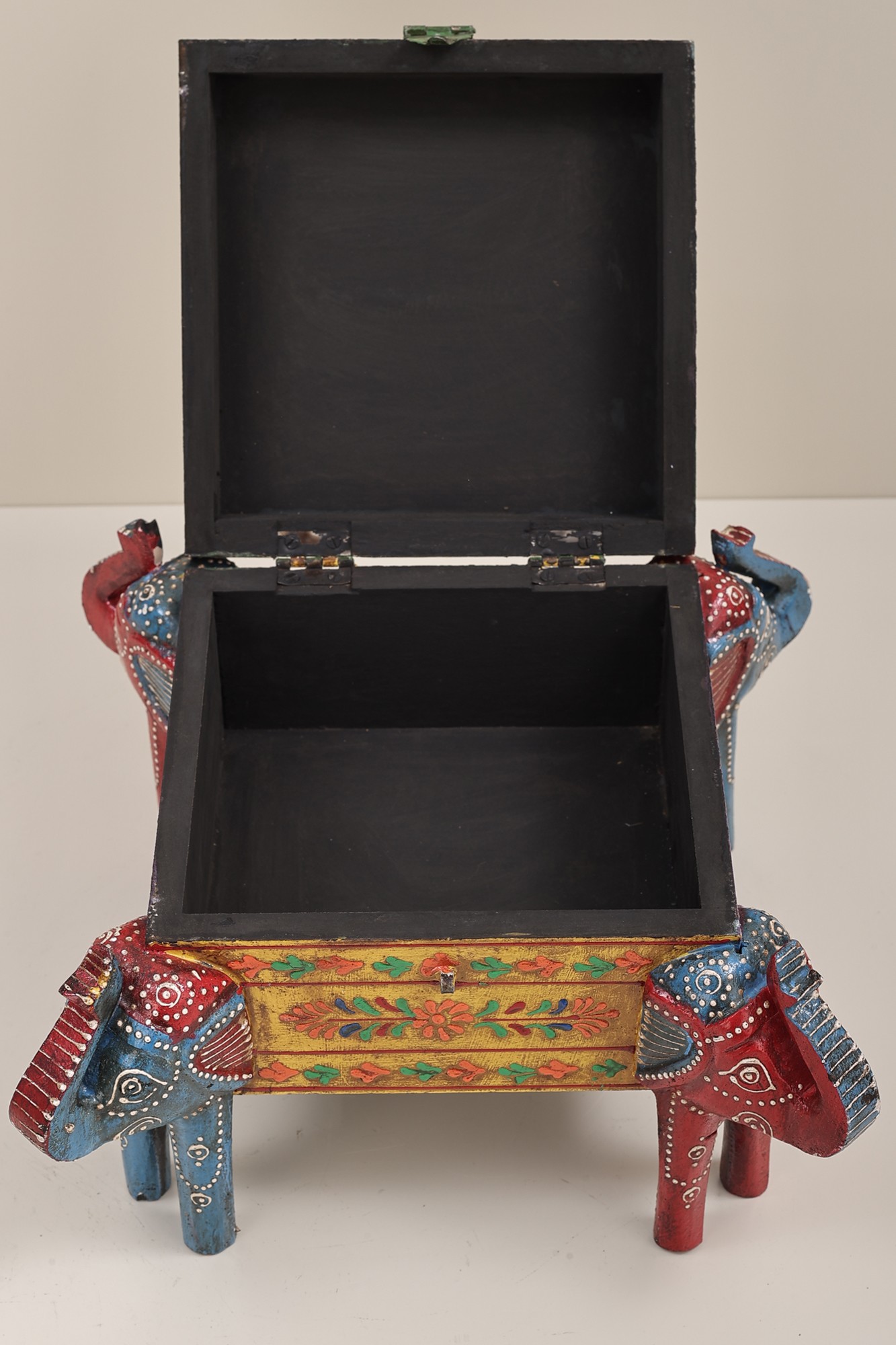 10" Hand Painted Decorated Boxes | Handmade Mango Wood Box | Made in ...