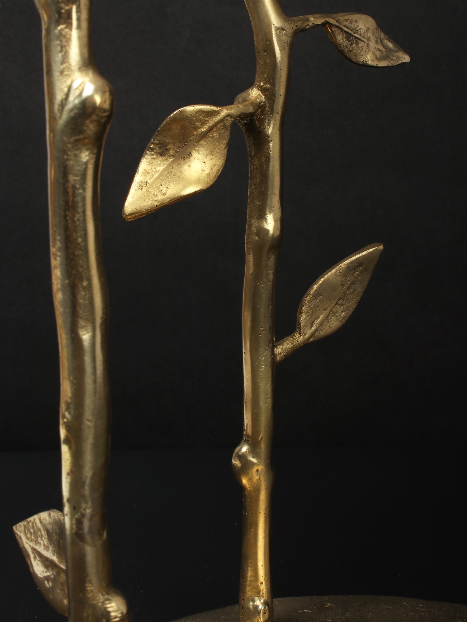 17" Brass Lotus Design Three Cups Candle Holder with Stand | Exotic ...