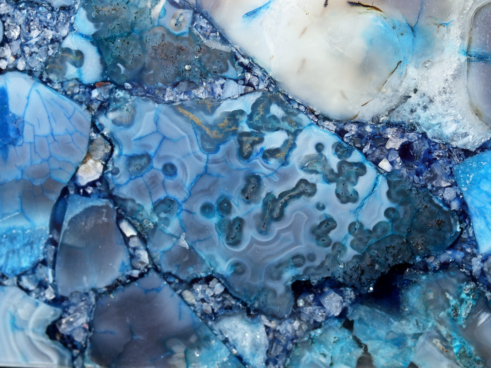 7" Jewellery Box in Blue Agate Gemstone | Exotic India Art