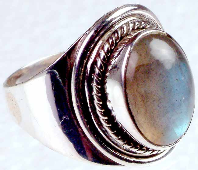 An Oval Labradorite | Exotic India Art