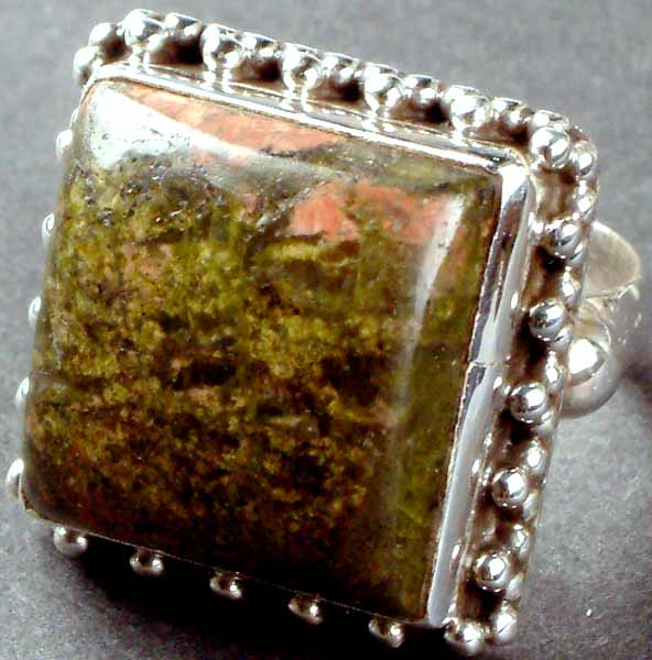 Ring of Ruby Zoisite | Exotic India Art