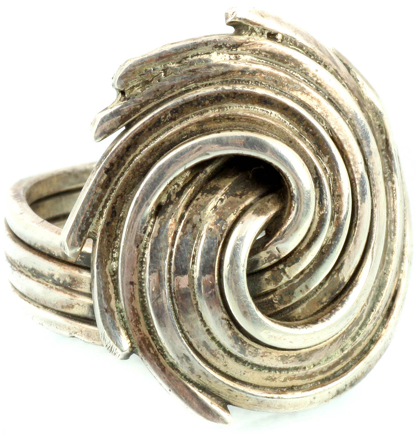 Sterling Spiral Ring | Exotic India Art
