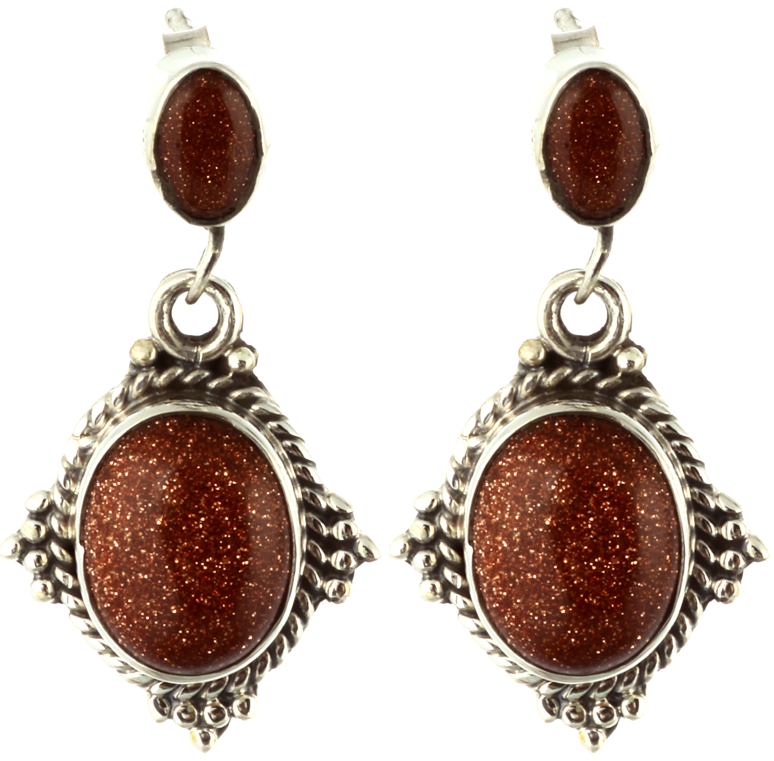 Sunstone Earrings | Exotic India Art