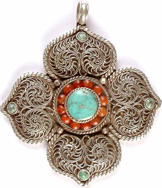 Filigree Pendant | Exotic India Art
