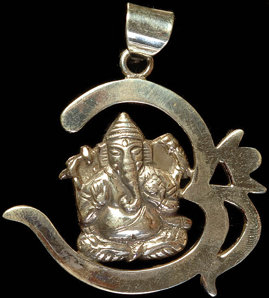 Ganesha Om Pendant | Exotic India Art