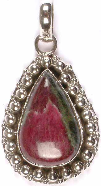 Ruby Zoisite Pendant | Exotic India Art