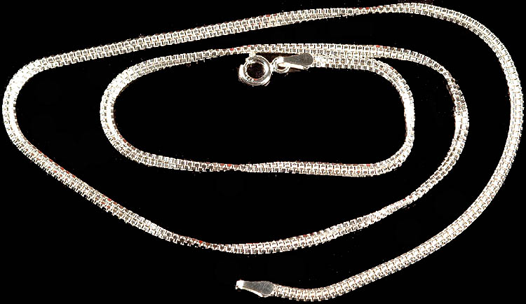 Sterling Chain with Spring Lock | Exotic India Art