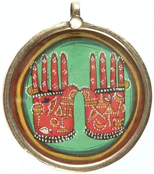 The Lotus Hands of Lord Vishnu | Exotic India Art