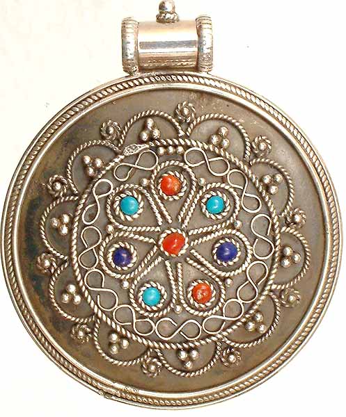 Filigree Shield Pendant | Exotic India Art
