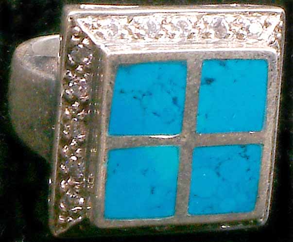 Four Square Designer Ring | Exotic India Art