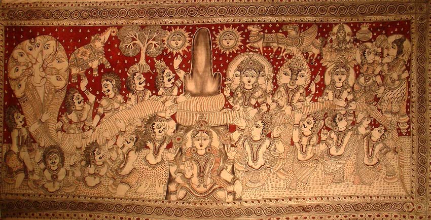 Samudra Manthan - Churning of the Ocean | Exotic India Art