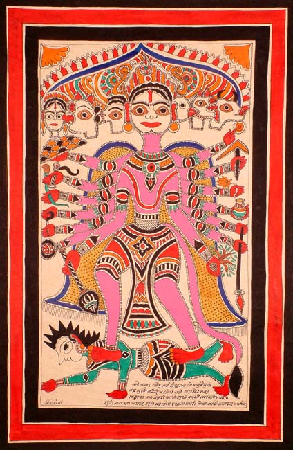 Seven Headed Hanuman | Exotic India Art