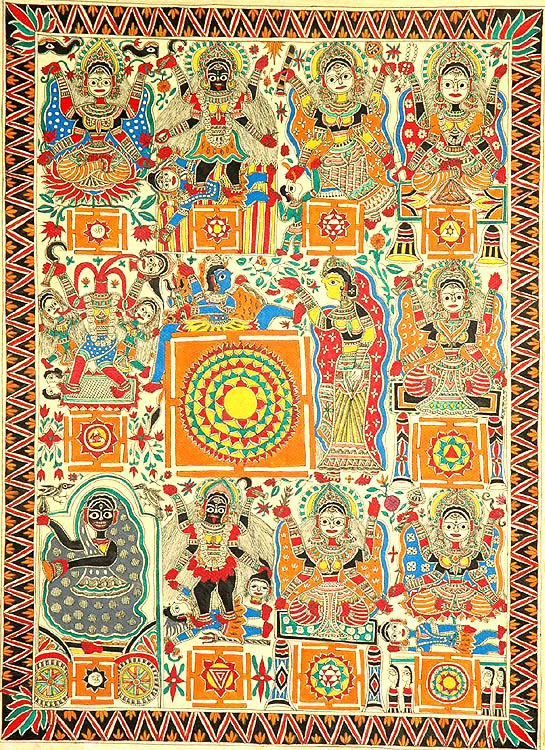 The Birth of The Ten Mahavidyas | Exotic India Art