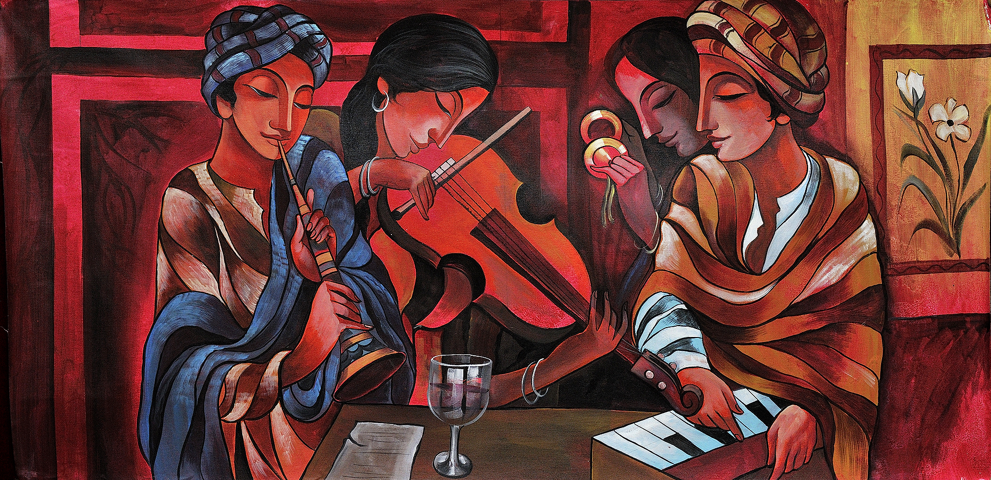 A Musical Concert | Exotic India Art