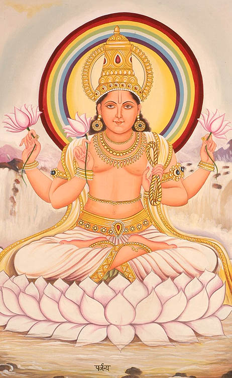 The Twelve Forms of the Sun (Surya) - PARJANYA | Exotic India Art