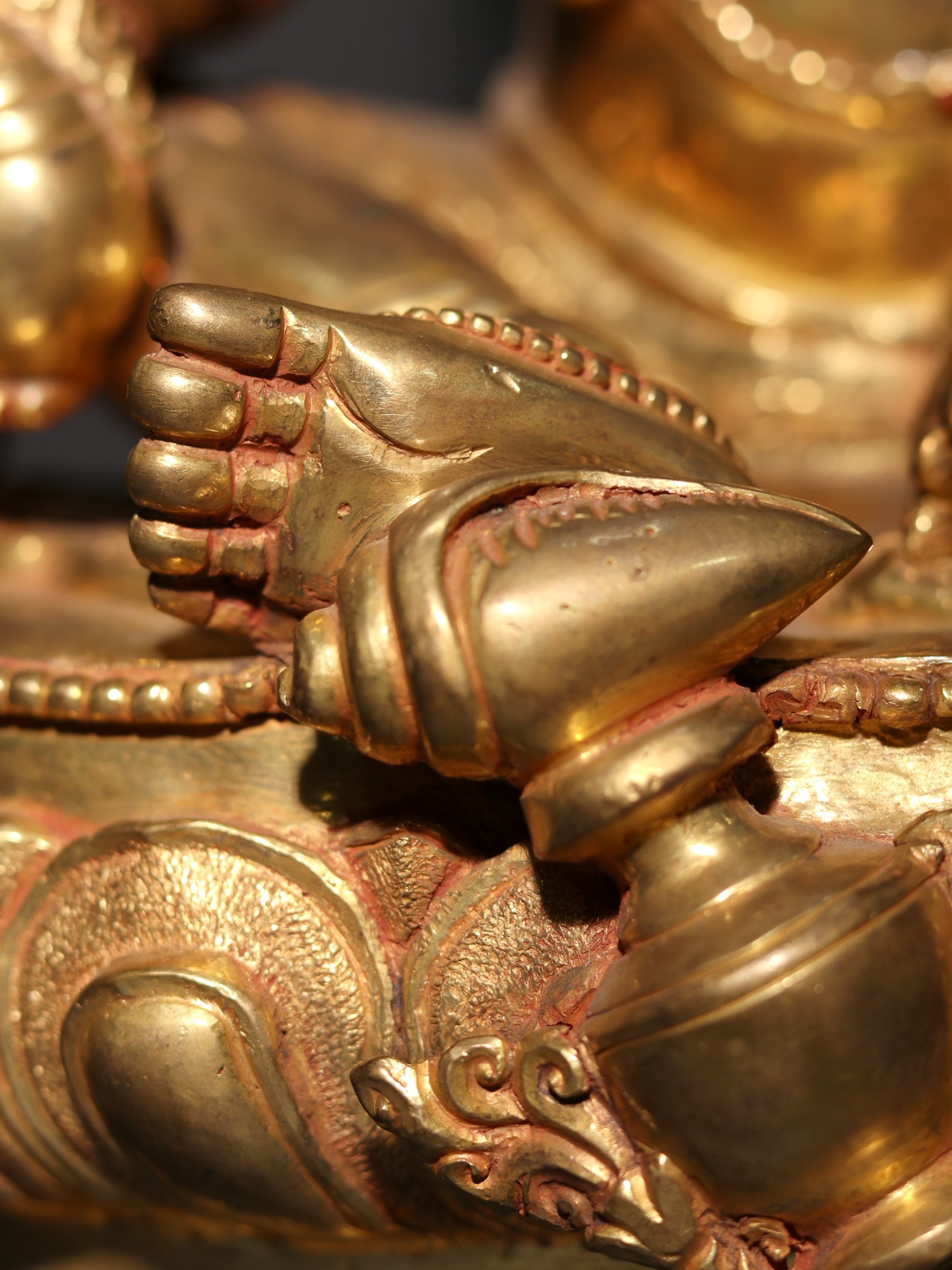 Tibetan Buddhist Deity Kubera - Copper Statue from Nepal | Exotic India Art