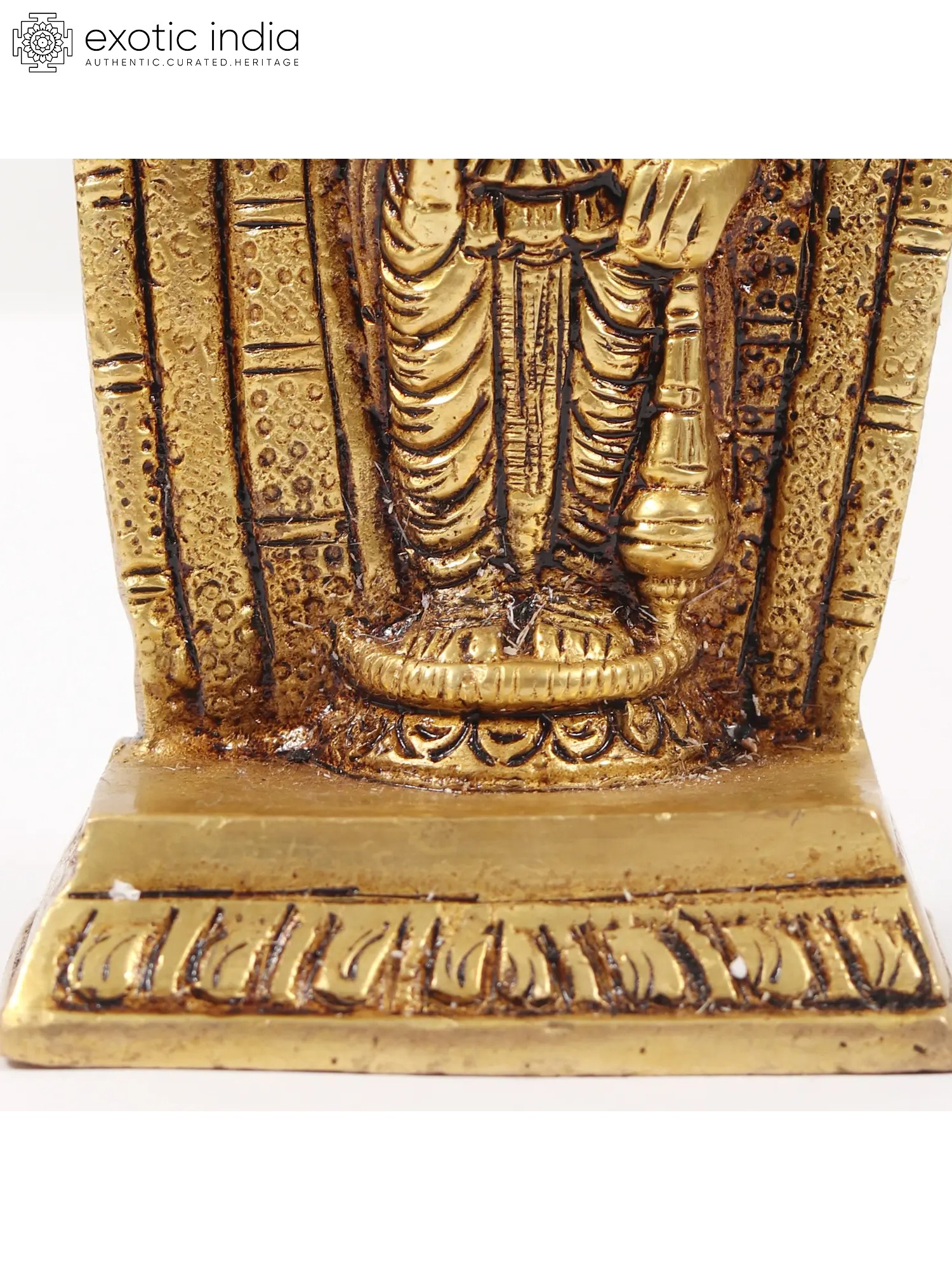 Small Standing Lord Guruvayurappan | Brass Statue | Exotic India Art