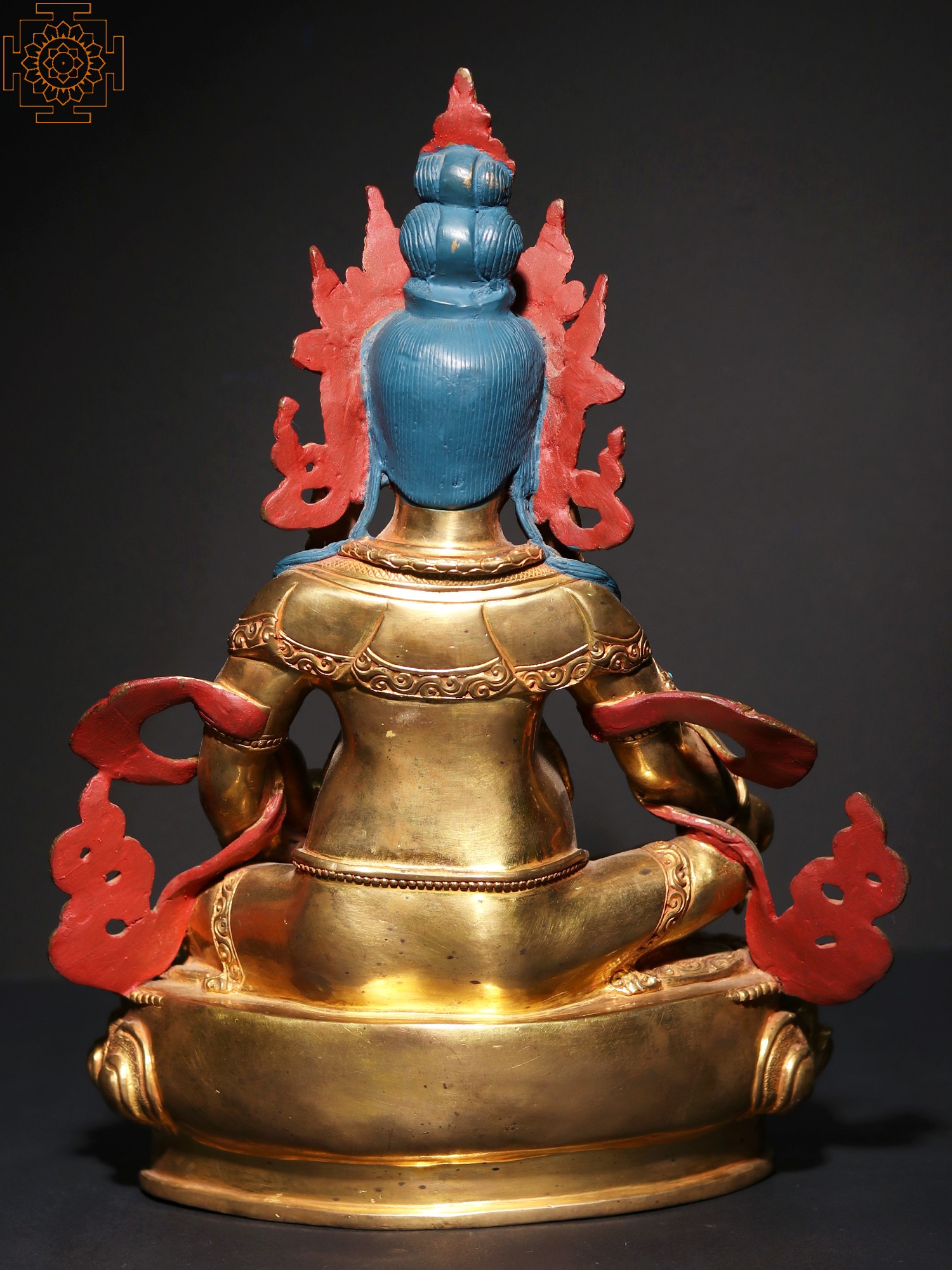 Tibetan Buddhist Deity Kubera - Copper Statue from Nepal | Exotic India Art
