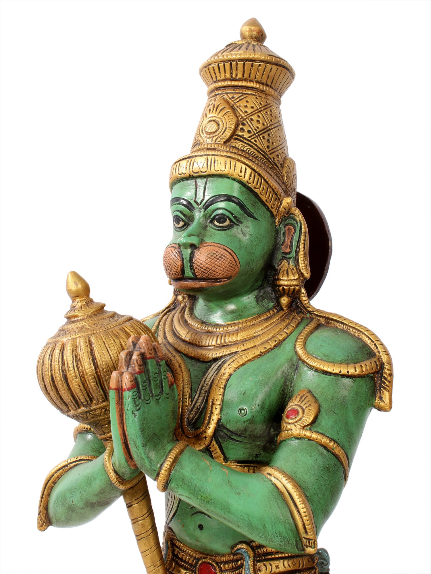 21'' Lord Hanuman In Anjali Mudra | Brass | Exotic India Art
