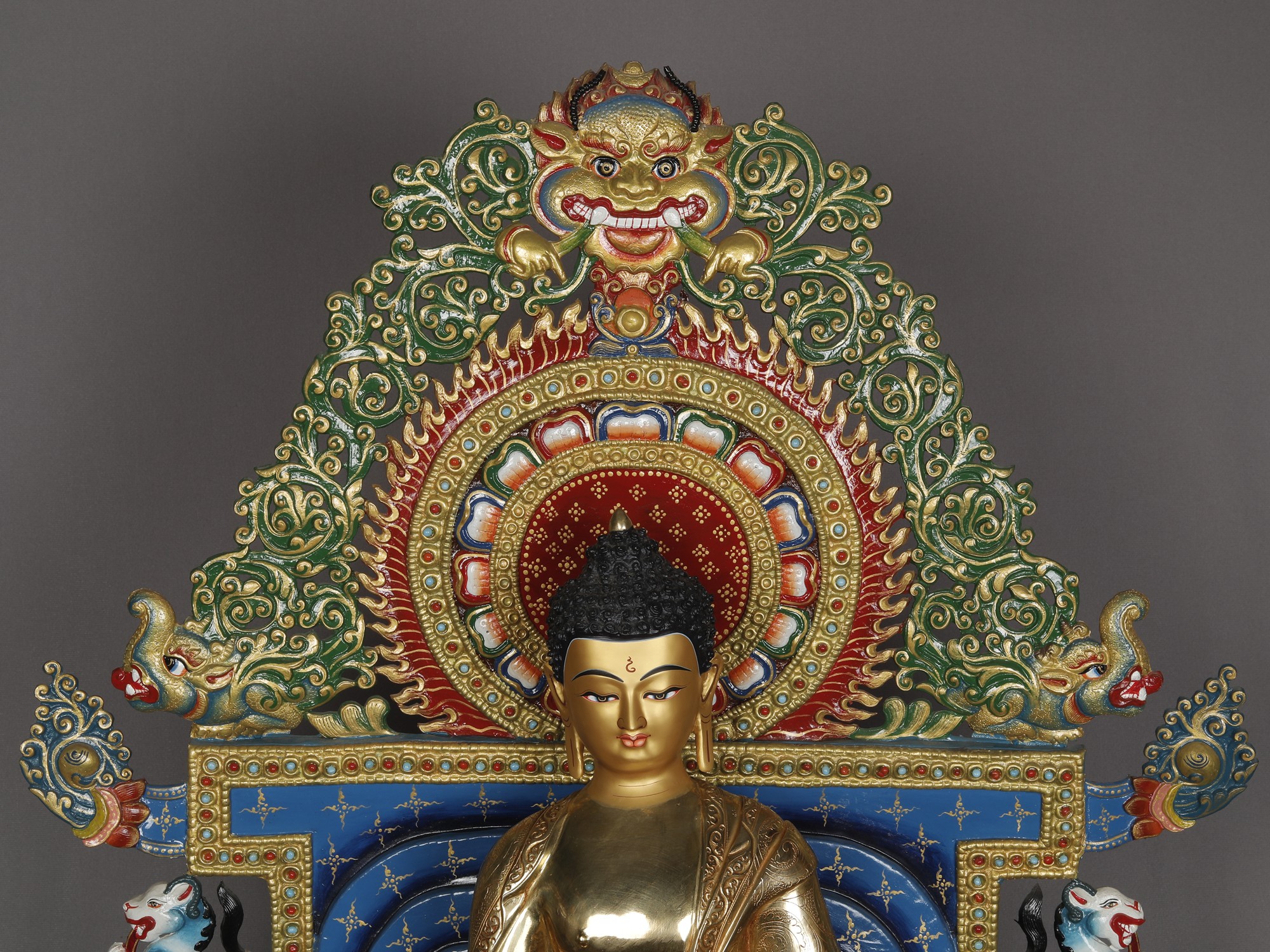 Enthroned Lord Shakyamuni Buddha From Nepal | Exotic India Art