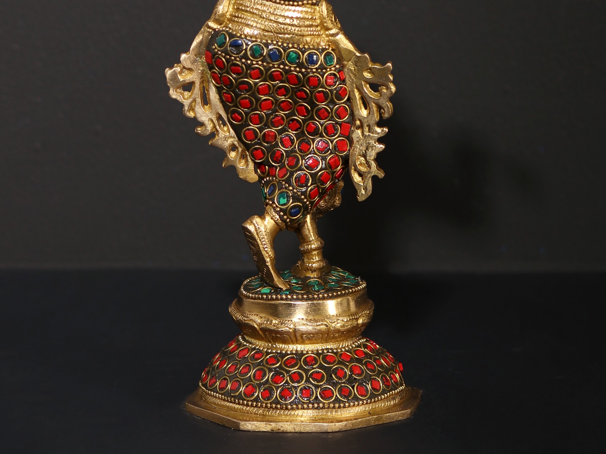 9" Murli Manohar Krishna | Brass Statue with Inlay Work | Exotic India Art