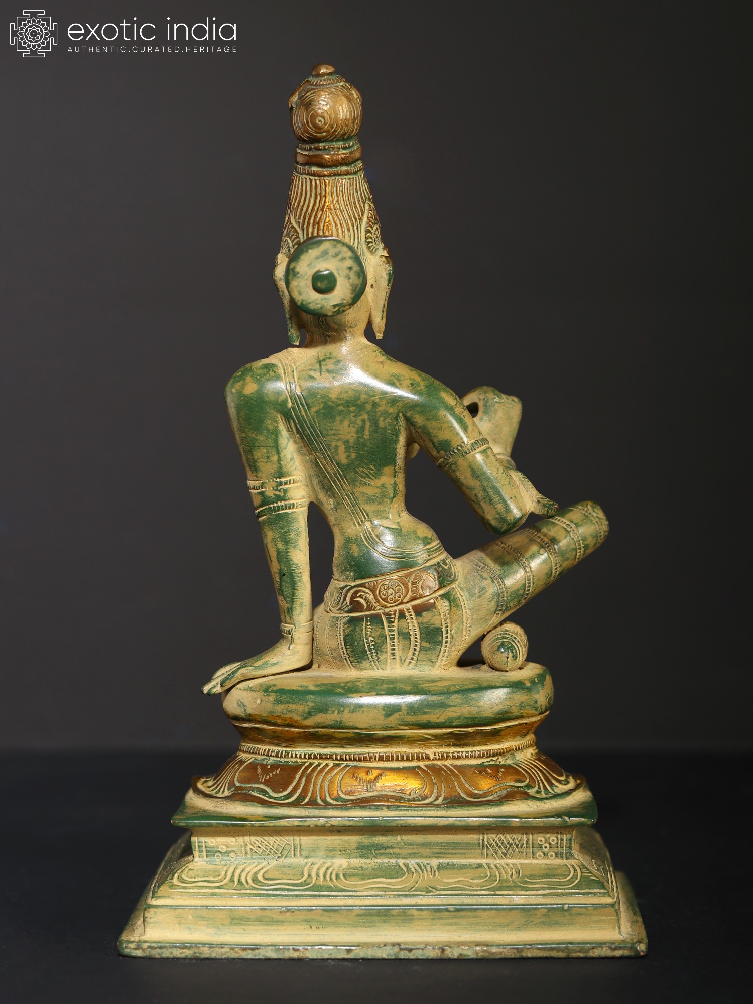 Devi Parvati in Lalita Roop made of Brass | Exotic India Art