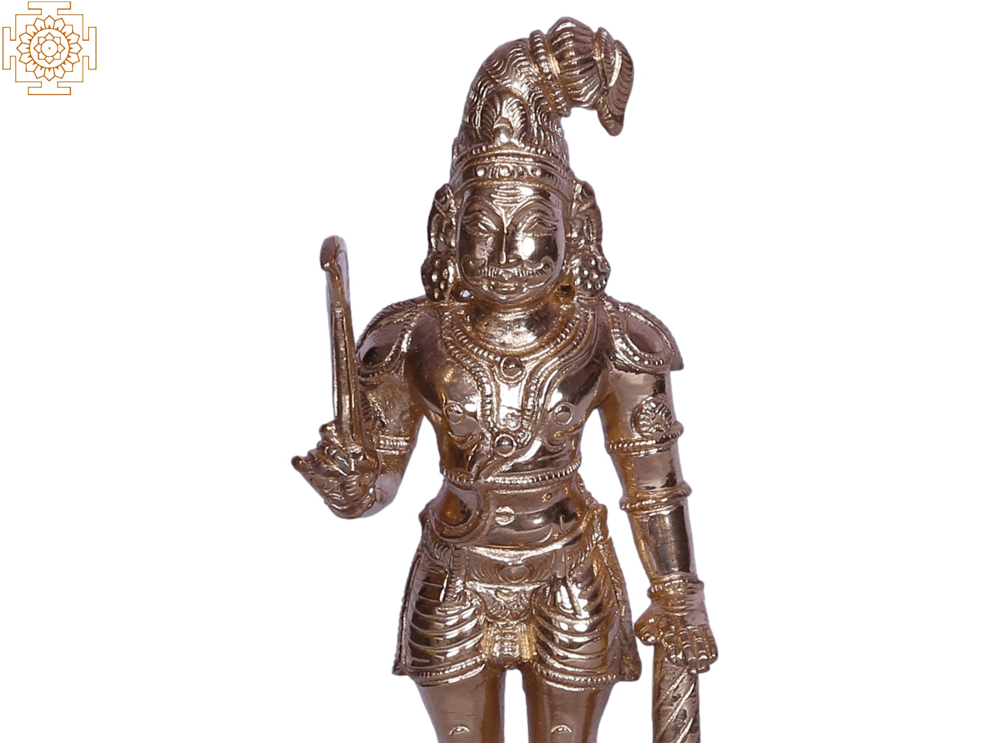6" Tamil Deity Karuppu Sami Bronze Statue | Karuppasamy Idol | Exotic ...