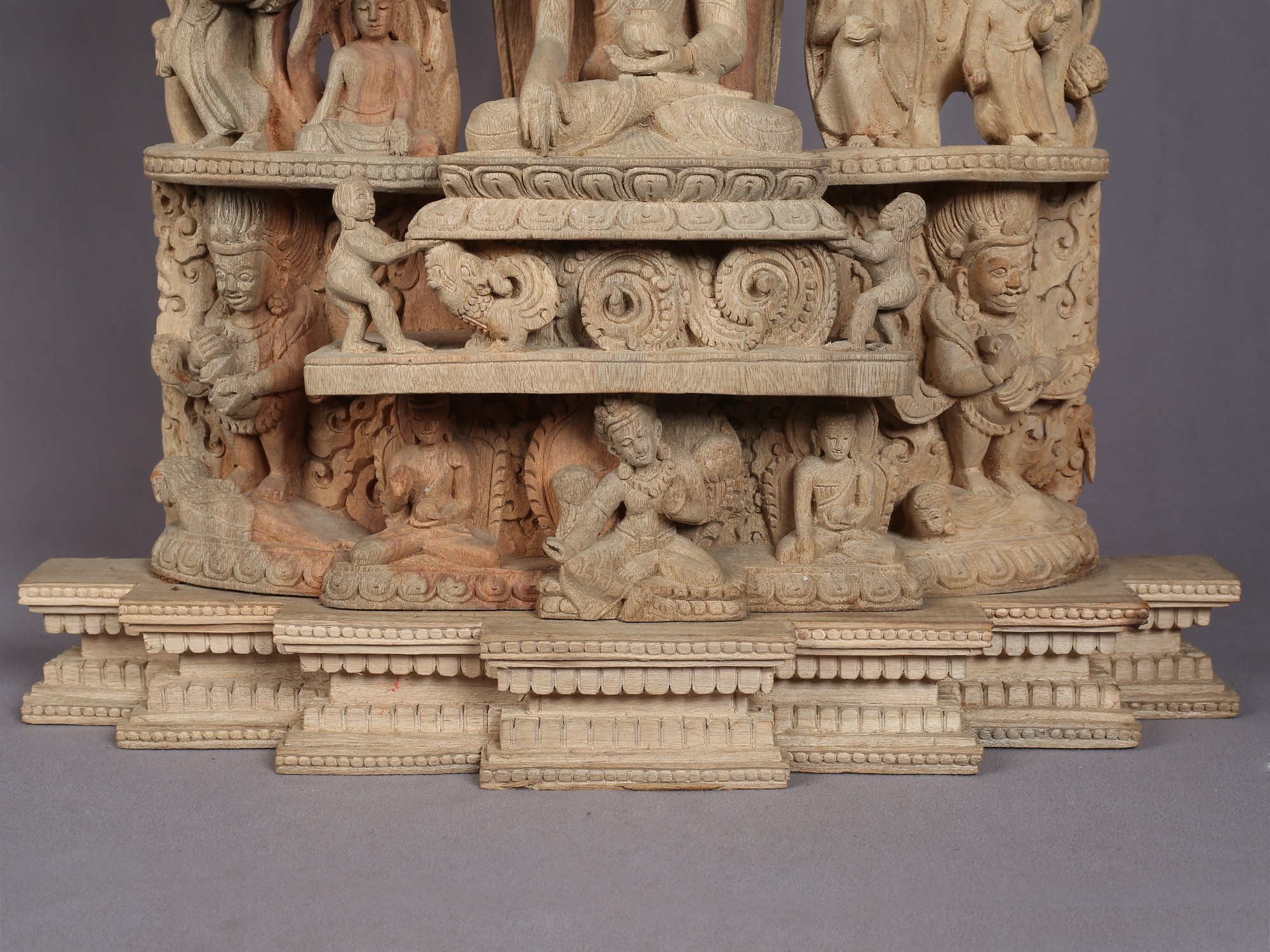 19'' Demons Attacking Buddha | Nepalese Handicrafts | Exotic India Art