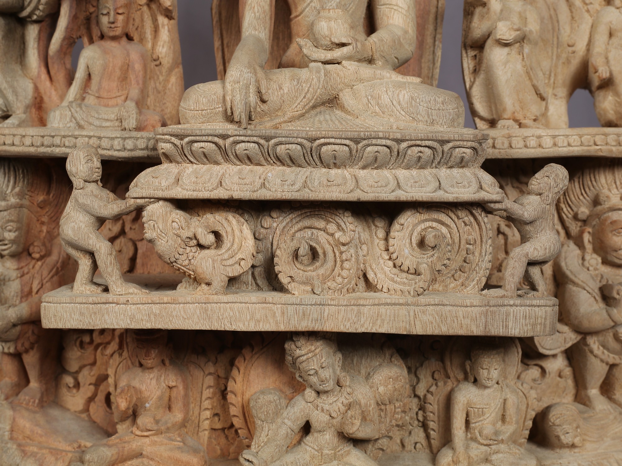 19'' Demons Attacking Buddha | Nepalese Handicrafts | Exotic India Art