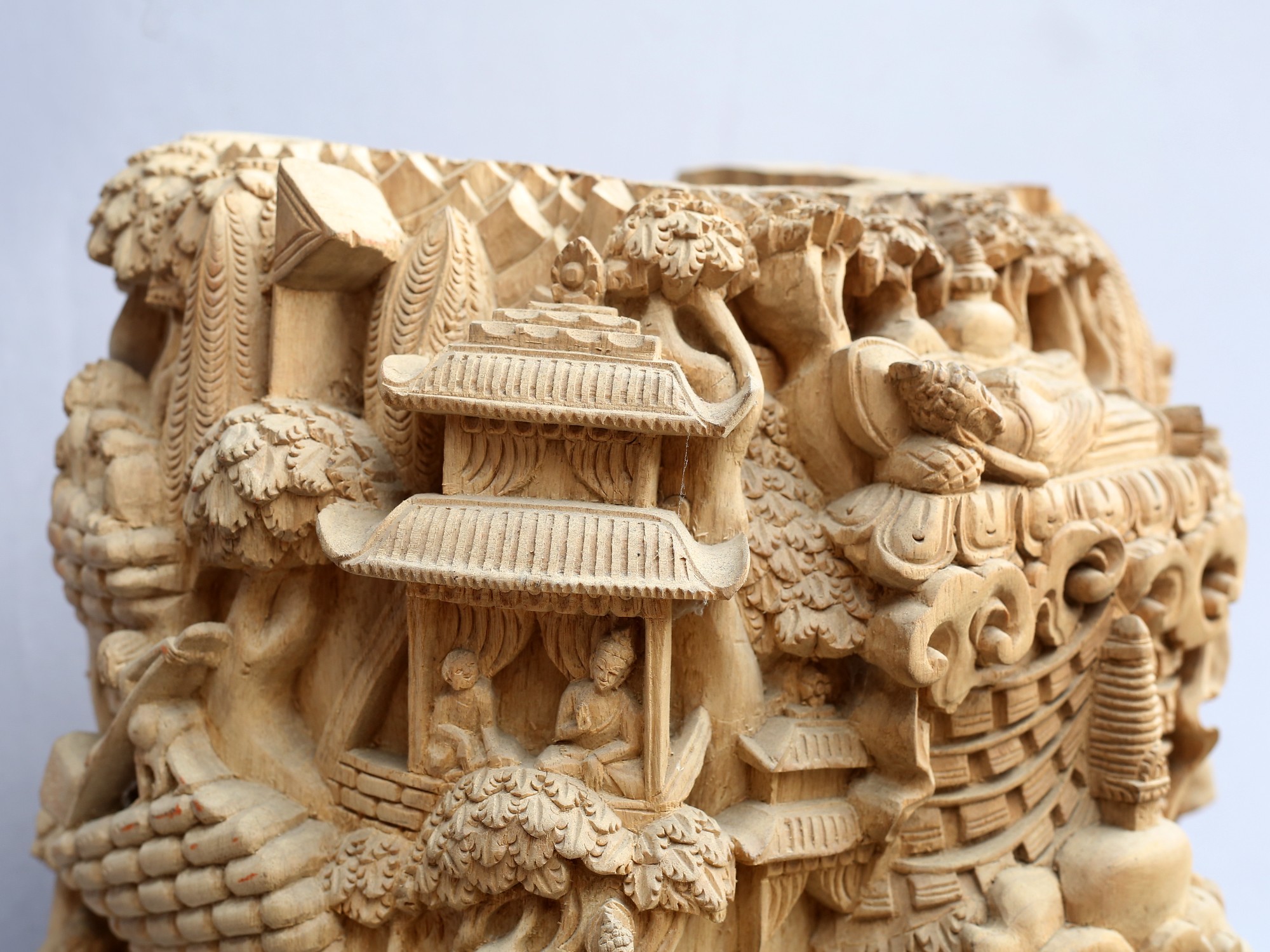 15'' Medicine Buddha Nepal Handicraft | Wooden | Nepalese Handicrafts ...