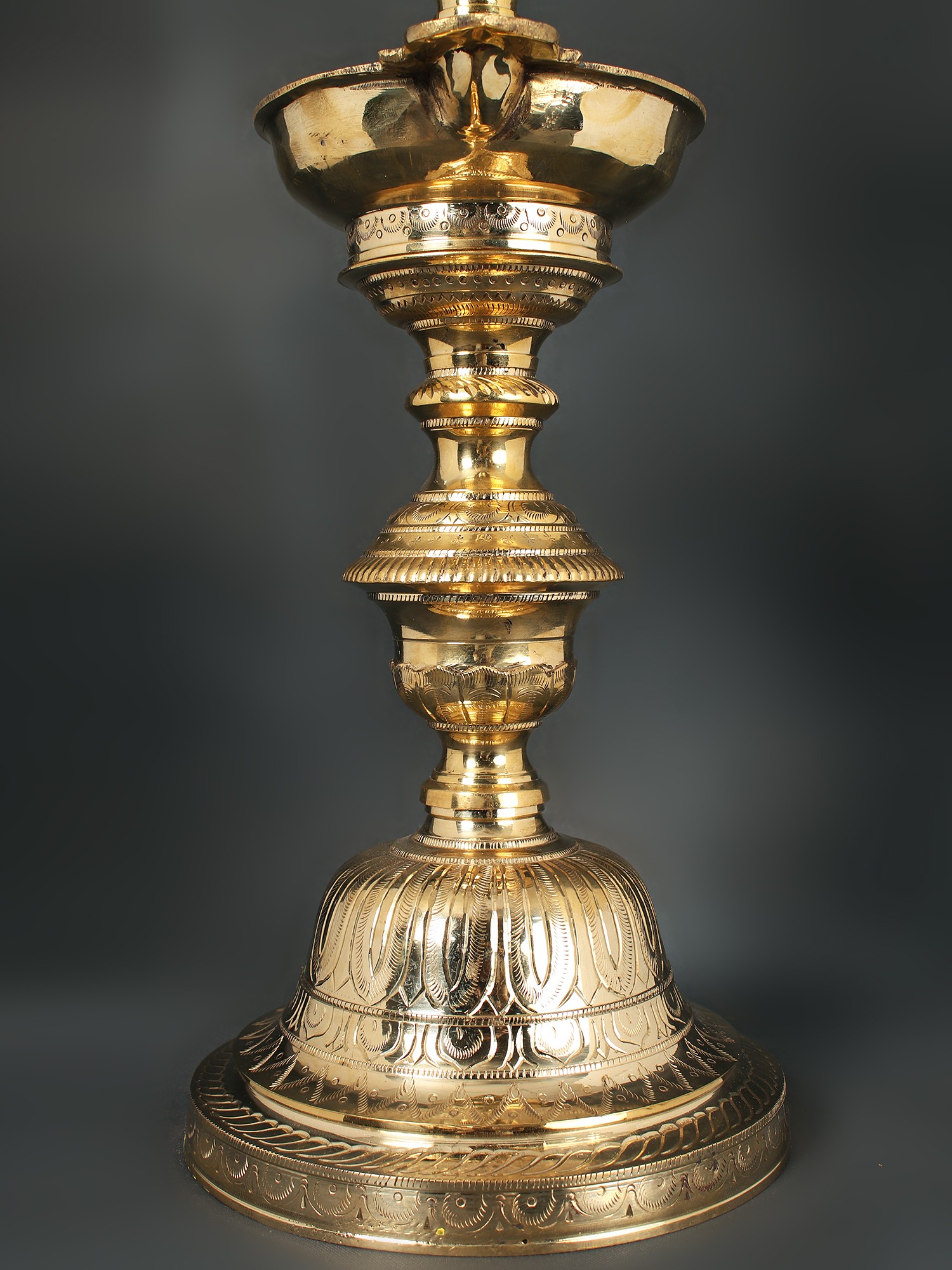 25" Amman Lamp (Goddess Lakshmi Lamp) In Brass | Handmade | Made In ...