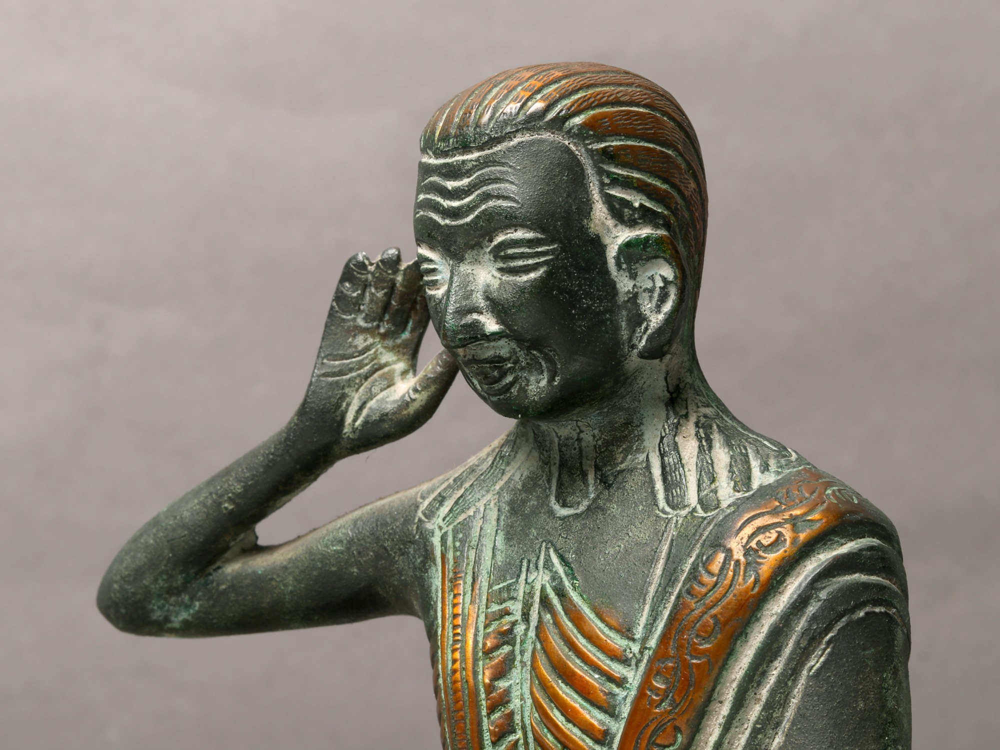 8" Tibetan Siddha Guru Milarepa in Brass | Exotic India Art