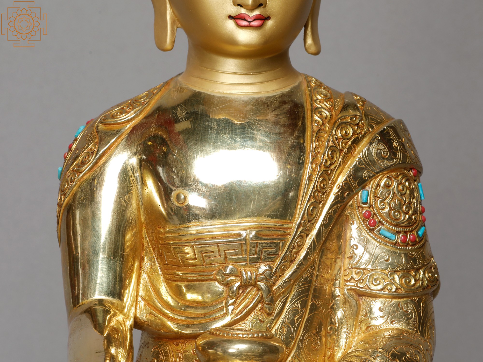 14" Copper Shakyamuni Buddha From Nepal | Exotic India Art