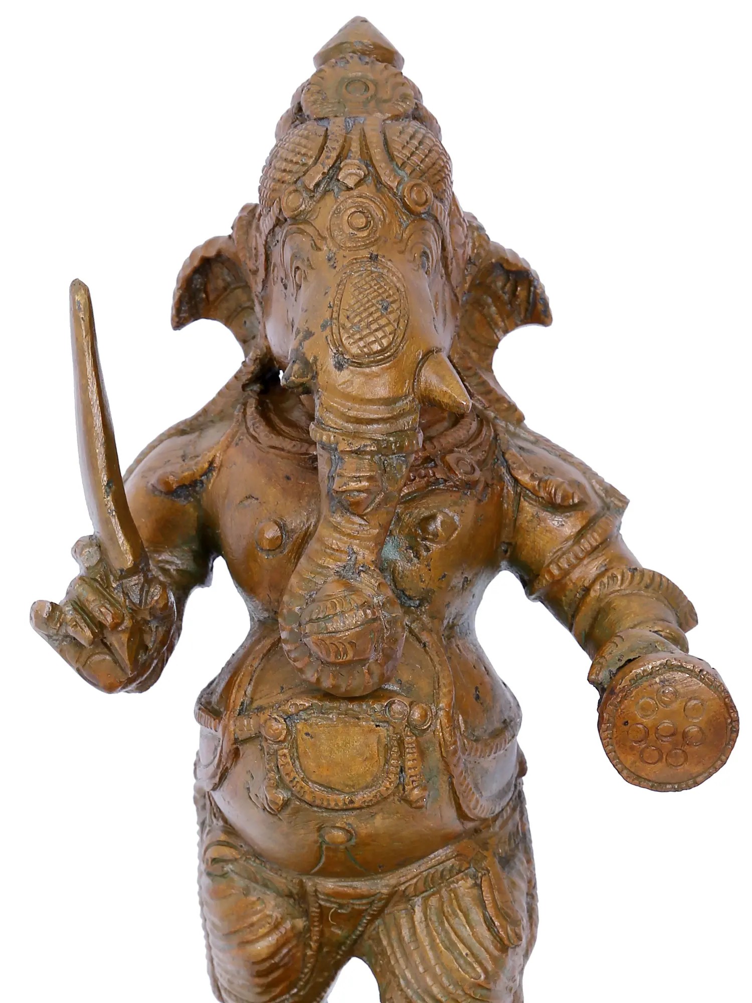 9'' Standing Veer Ganesha | Madhuchista Vidhana (Lost-Wax) | Panchaloha ...